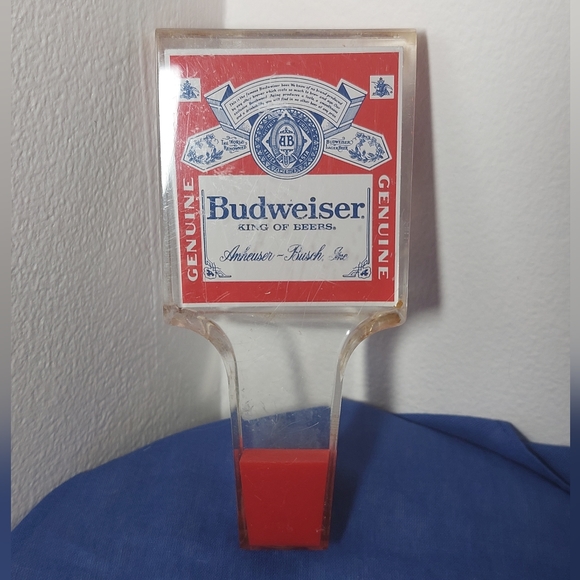 Budweiser | Other | Vintage Budweiser Beer Tap Handle Pull Lucite ...